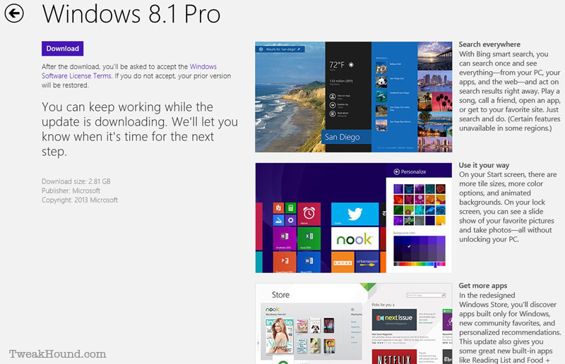 Upgrading To Windows 8.1 - In Pictures - TweakHound Upgrading To Windows 8.1 - In Pictures - TweakHound