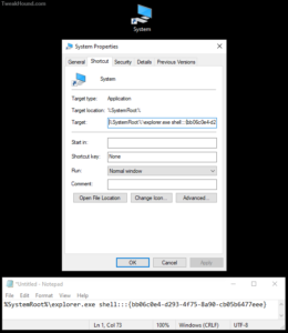 Win10 - Get The Old System Properties Shortcut Back - TweakHound