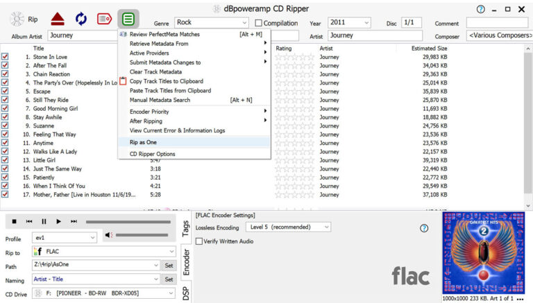 Audio Tricks - dBpoweramp CD Ripper, Rip As One - TweakHound